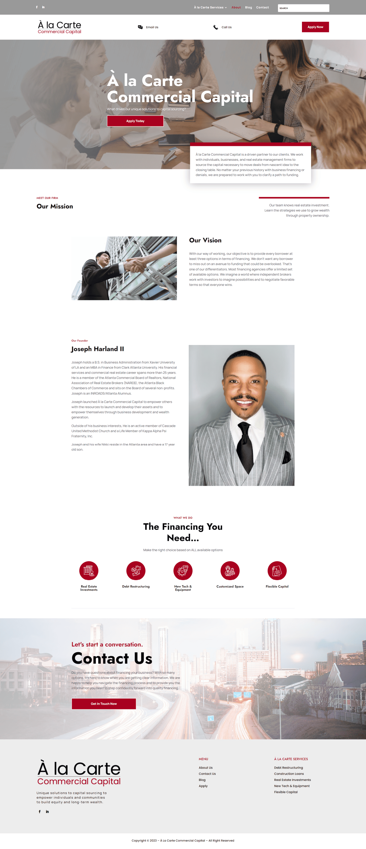 A La Carte Commercial Capital - Commercial Loan Broker Institute